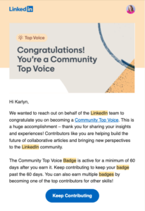How to Earn LinkedIn Community Top Voice Badges (and Keep Them) - Oh Snap! Social®